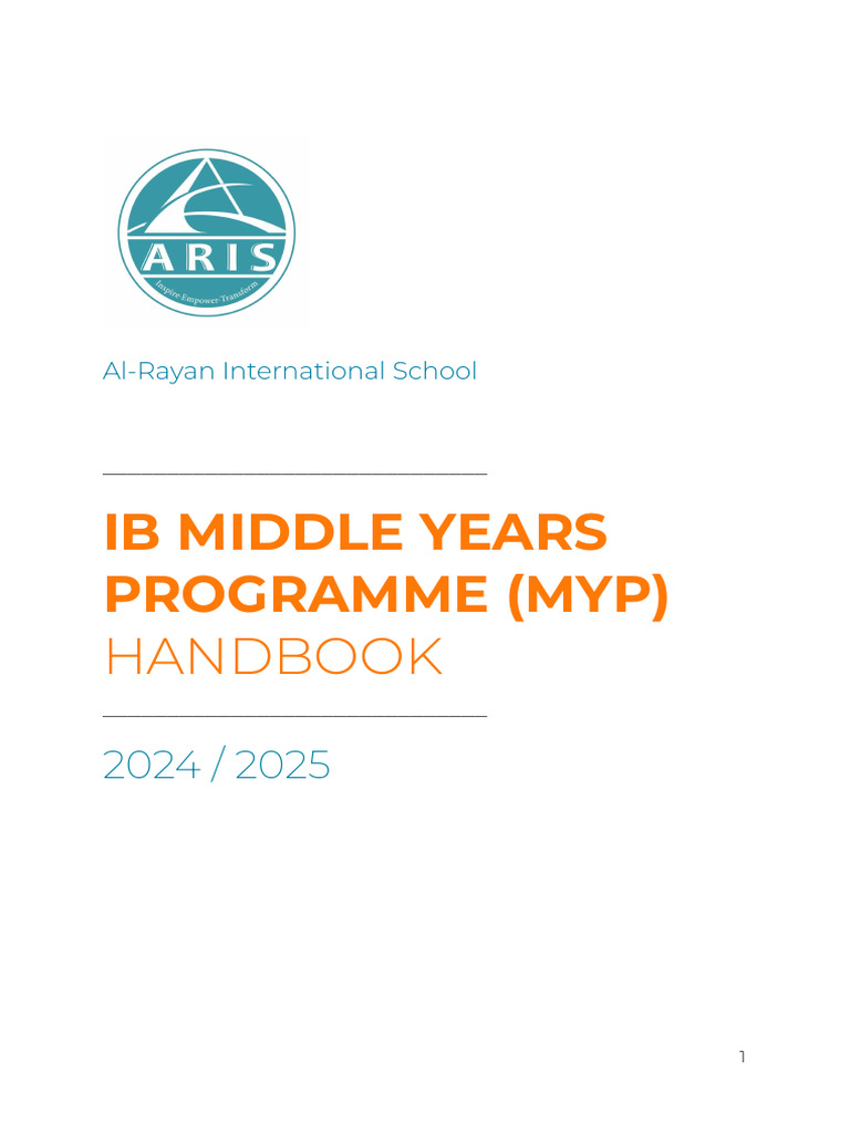 MYP HANDBOOK-Portrait | PDF