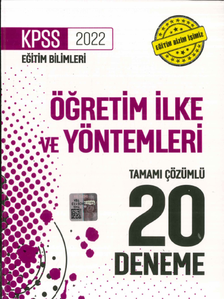 2022 Pegem Öyt Deneme | PDF