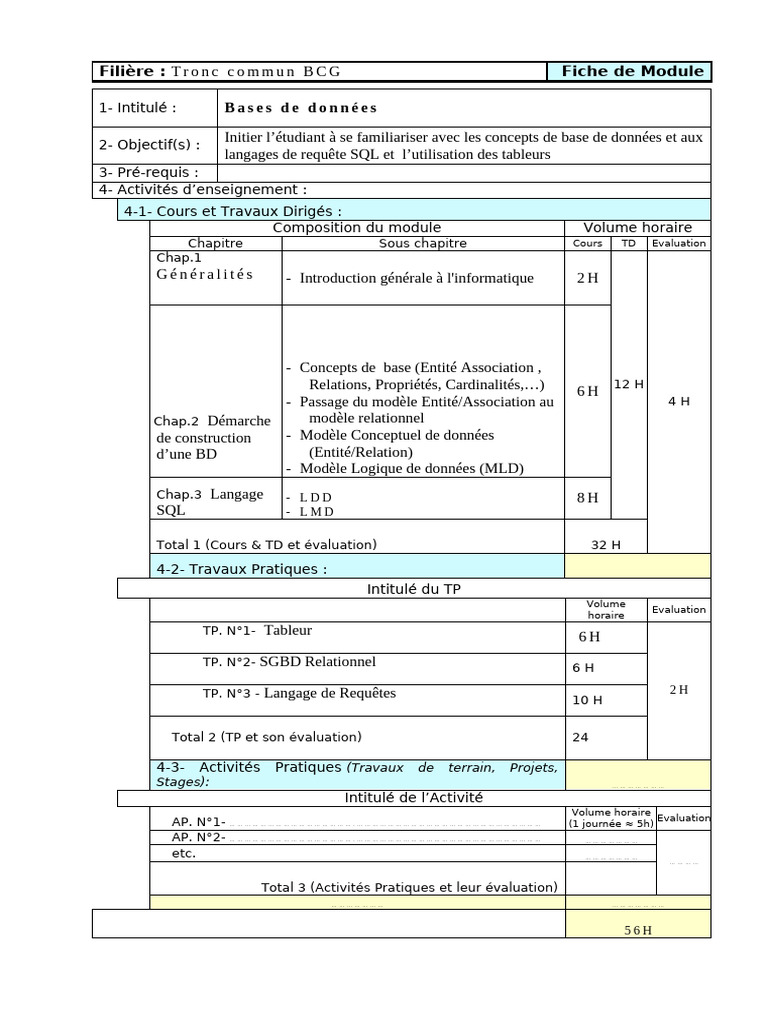programme-Informatique-BCG (2) | PDF