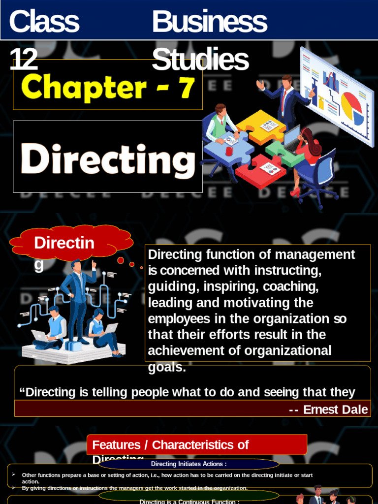 Understanding the Directing Function in Management | PDF | Incentive | Motivation