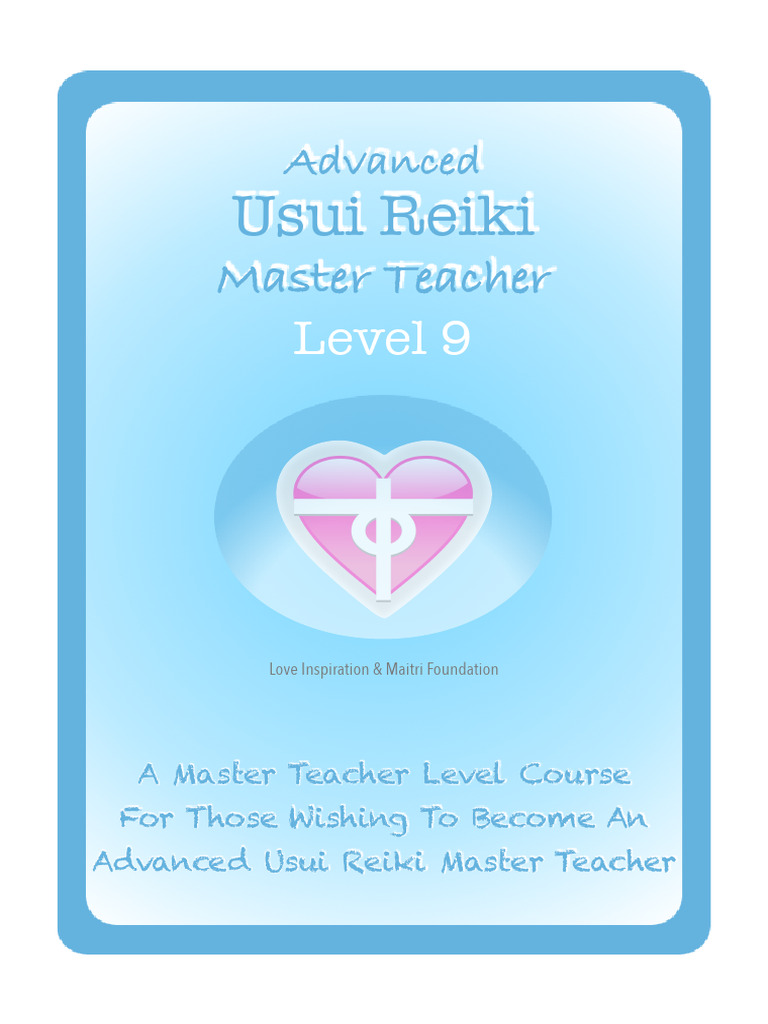Advanced Usui Reiki Master Teacher Level 9 Ebook | PDF