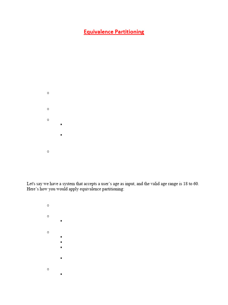 1-Equivalence Partitioning | PDF