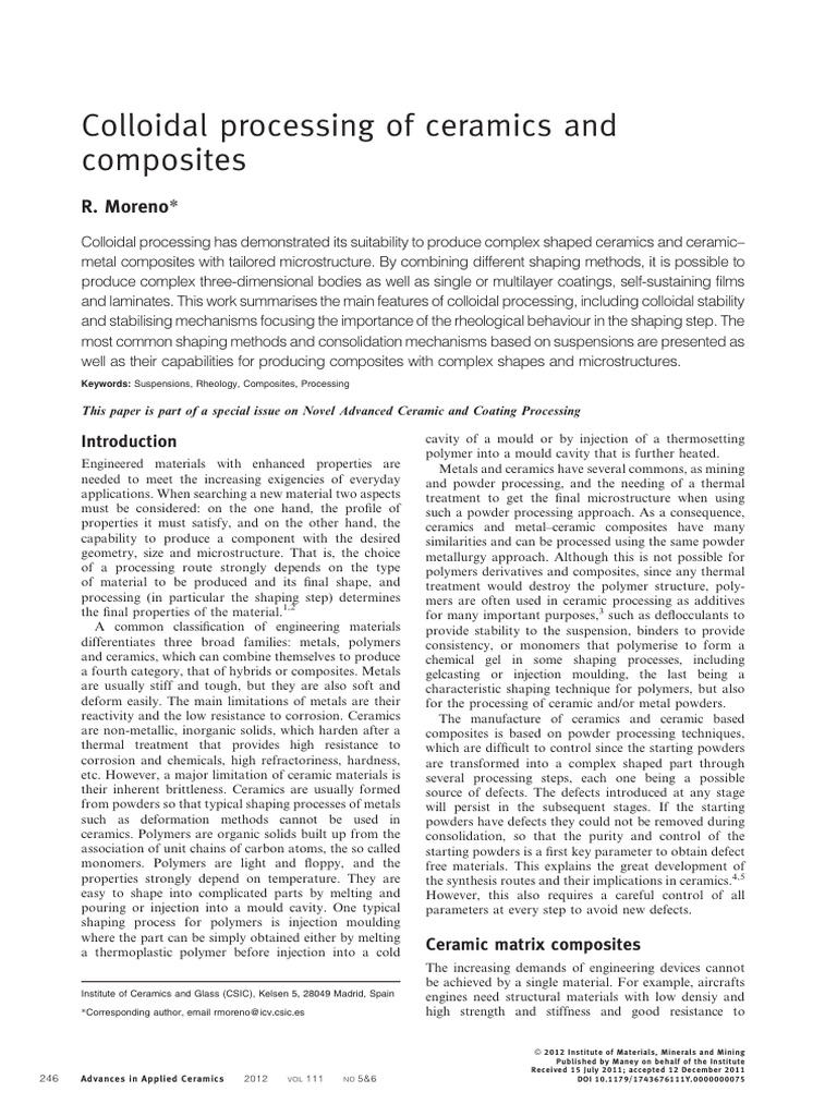 Colloidal Processing of Ceramics and Composites-1743676111y.0000000075 ...
