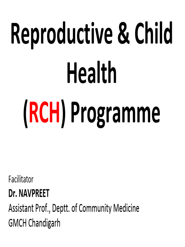 Reproductive & Child Health | PDF