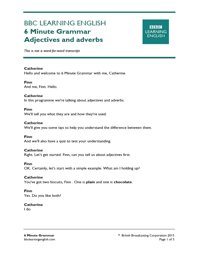 BBC Learning English | PDF