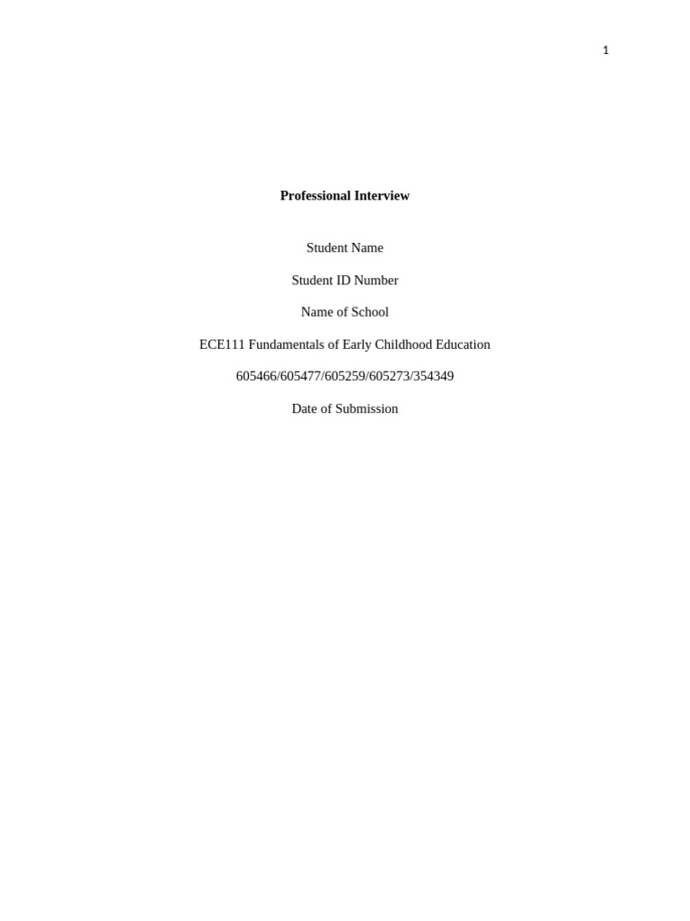 Professional Interview Project | PDF Professional Interview Project | PDF