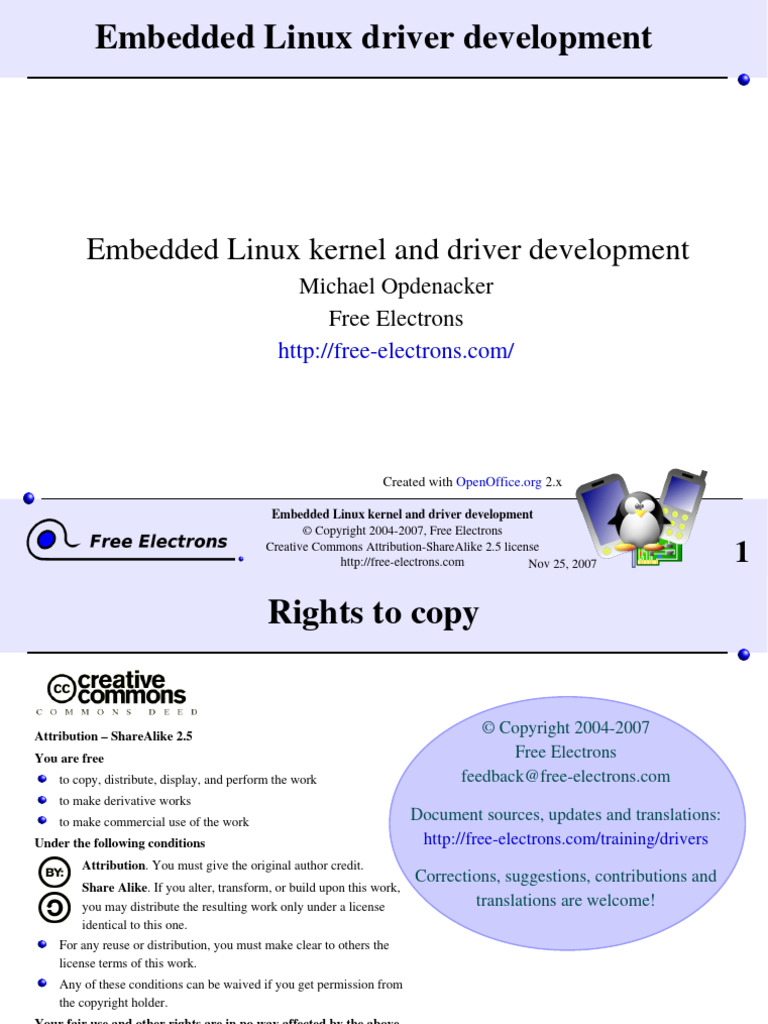 Embedded Linux Kernel and Drivers | PDF
