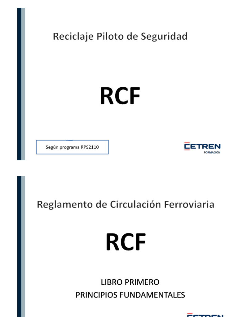 Reciclaje PS RCF | PDF | Transporte ferroviario | Tren
