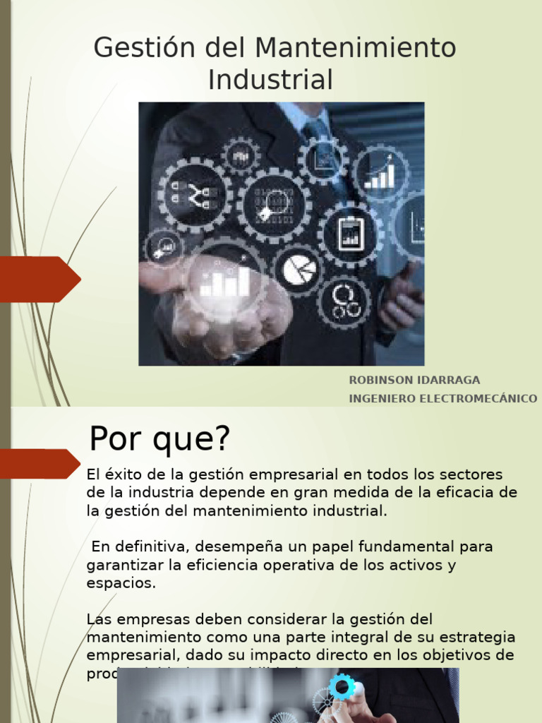 GESTION Mantenimiento Industrial 1 | PDF