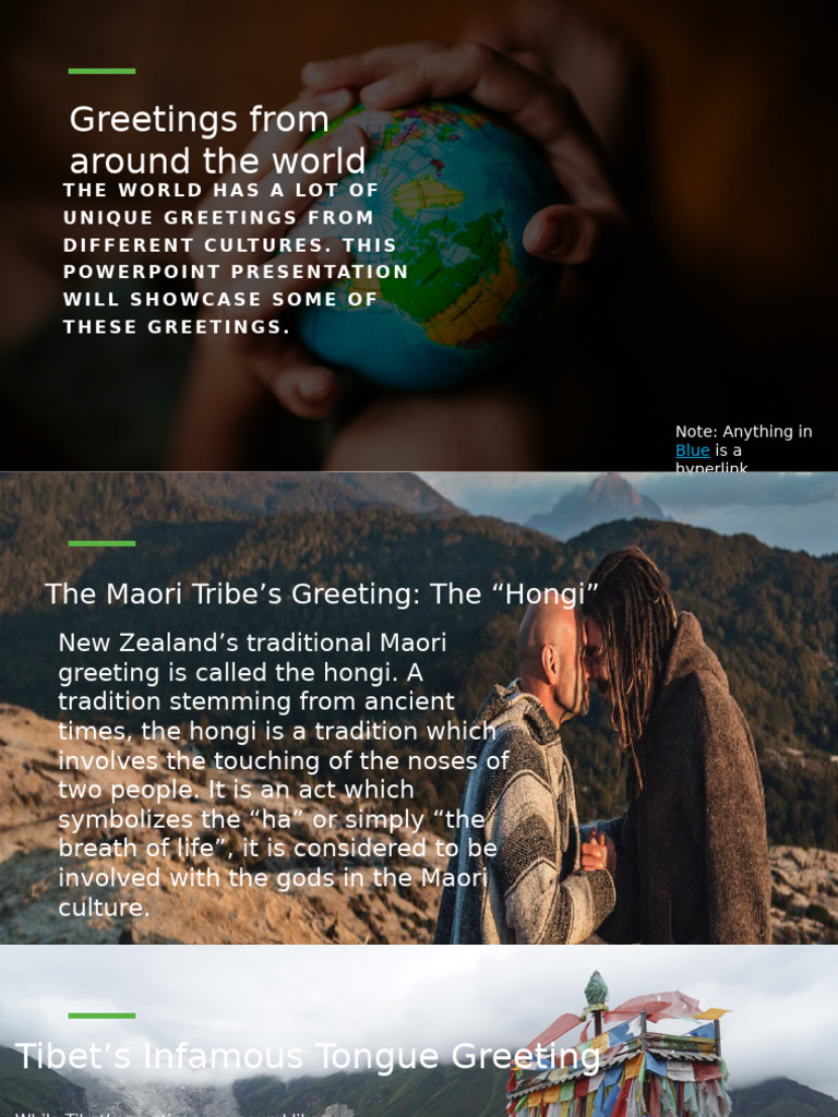 English Project - Greetings | PDF