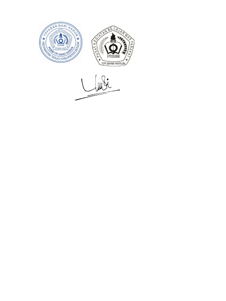 Logo Stempel TTD PKBM YPI BH | PDF