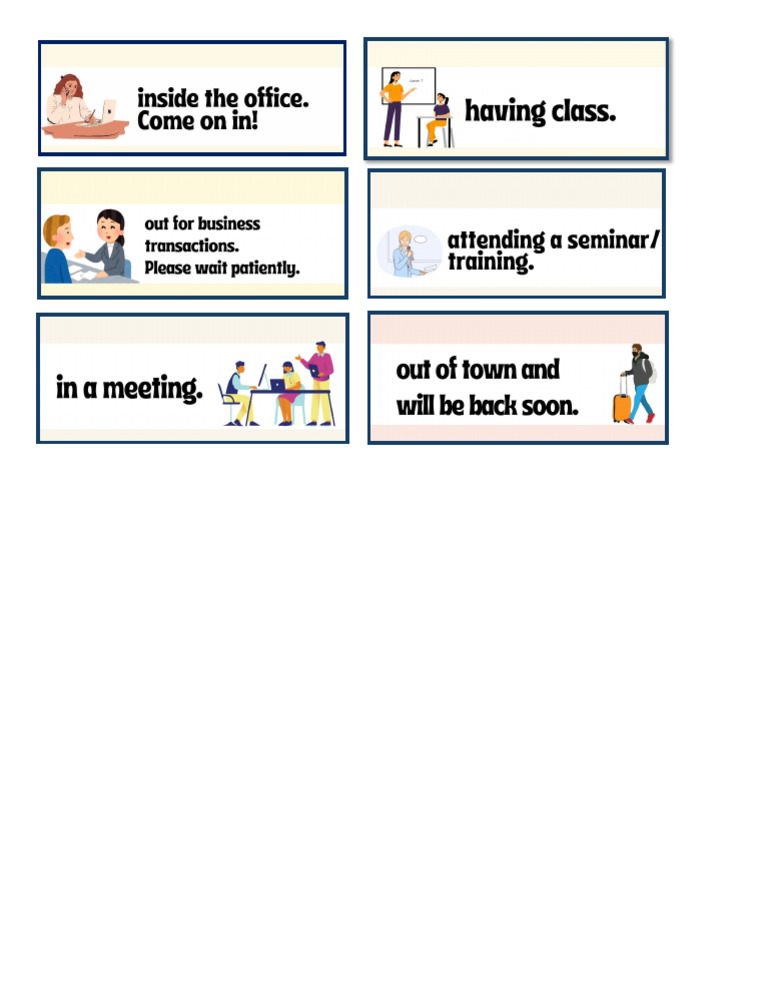 Whereabout Signs at The Door | PDF