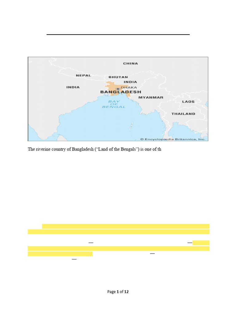 Ch-01 BD Land River Languages | PDF