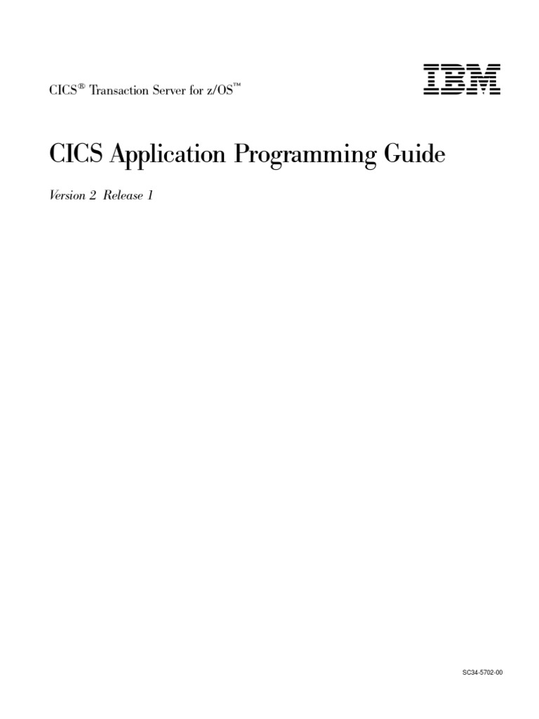 CICS Application Programming Guide | Download Free PDF | Computing | Computer Engineering