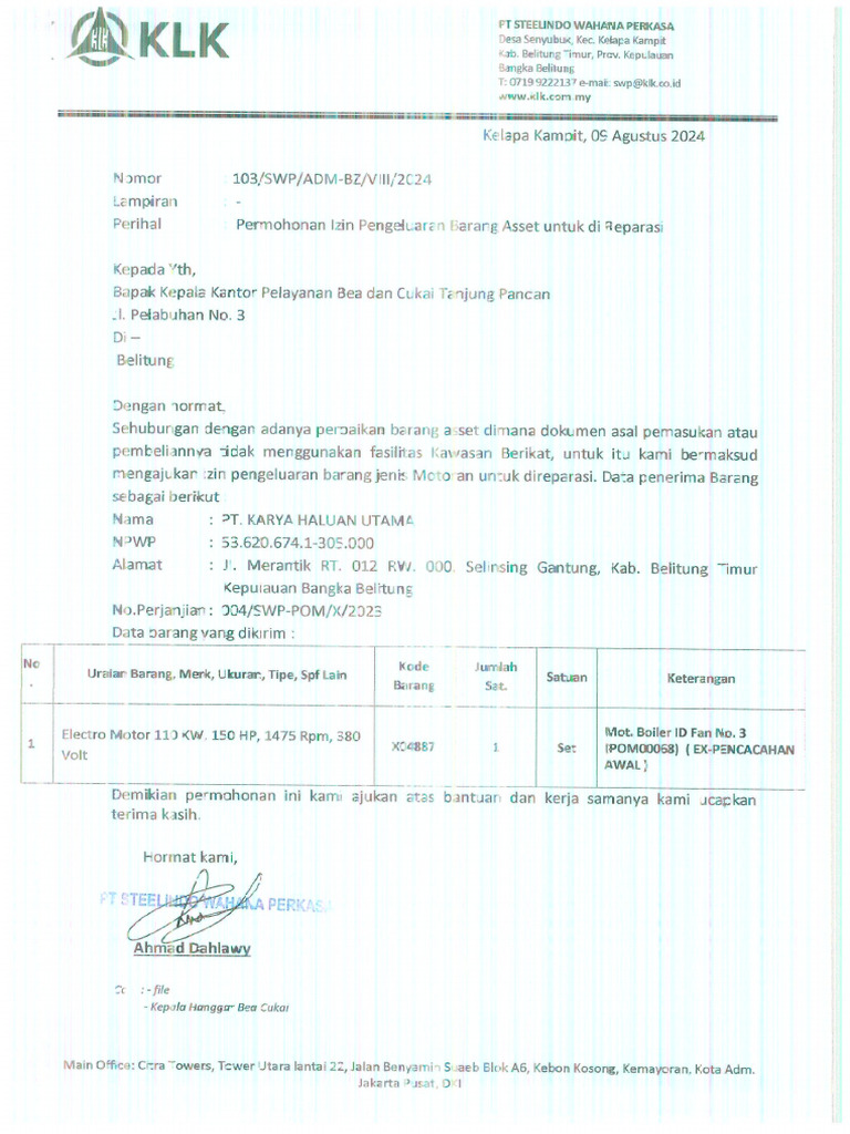 permohonan 103 | PDF