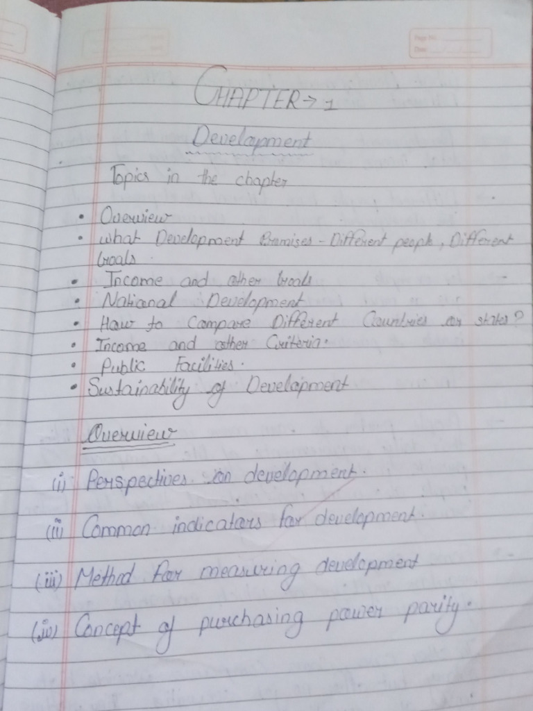 Class 10 Economic Chapter 1st Notes | PDF