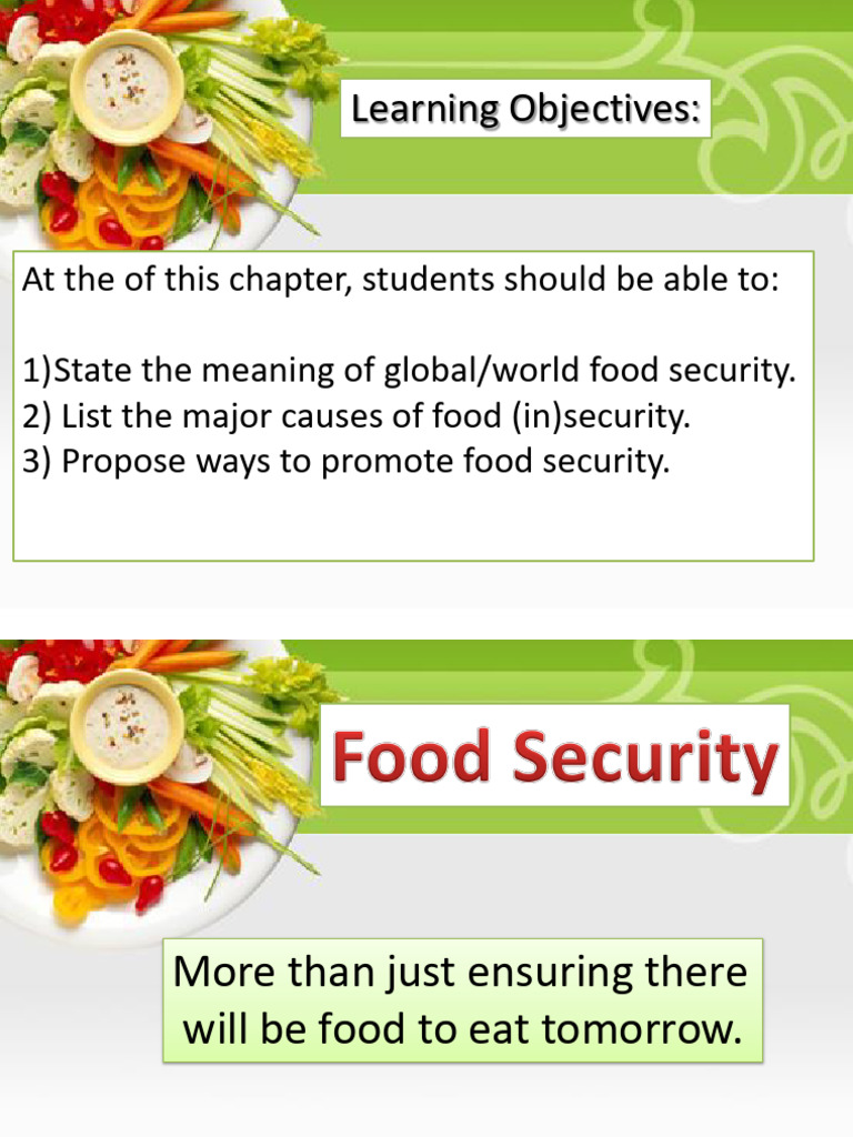 Food Security | PDF