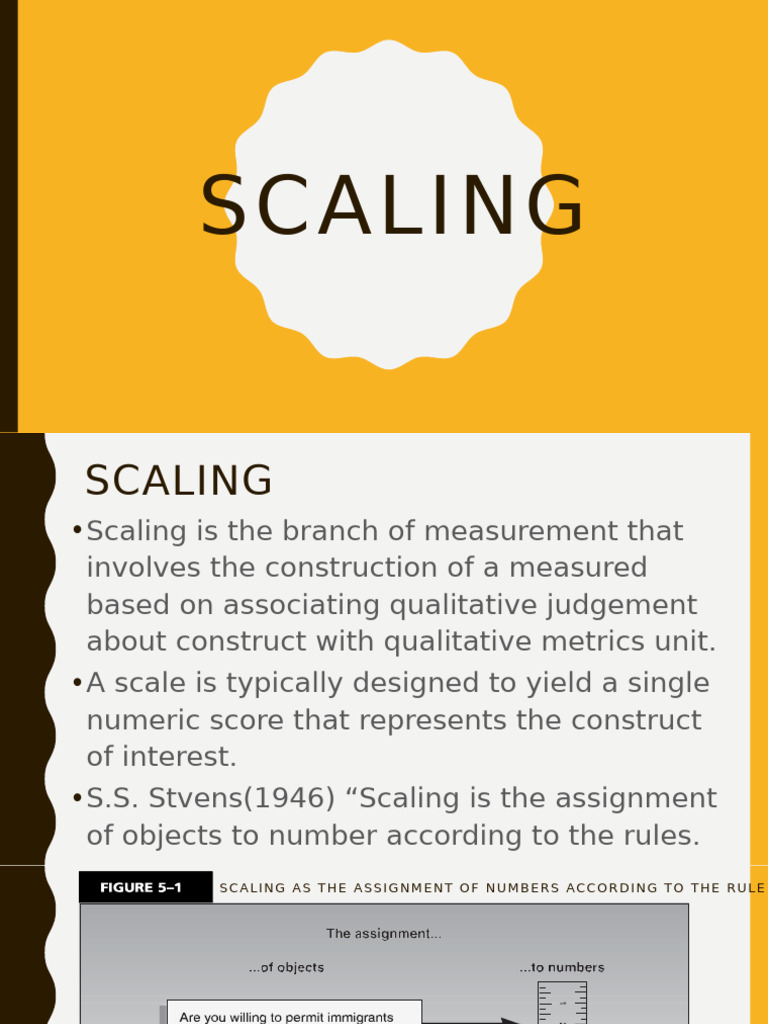 Scaling | PDF