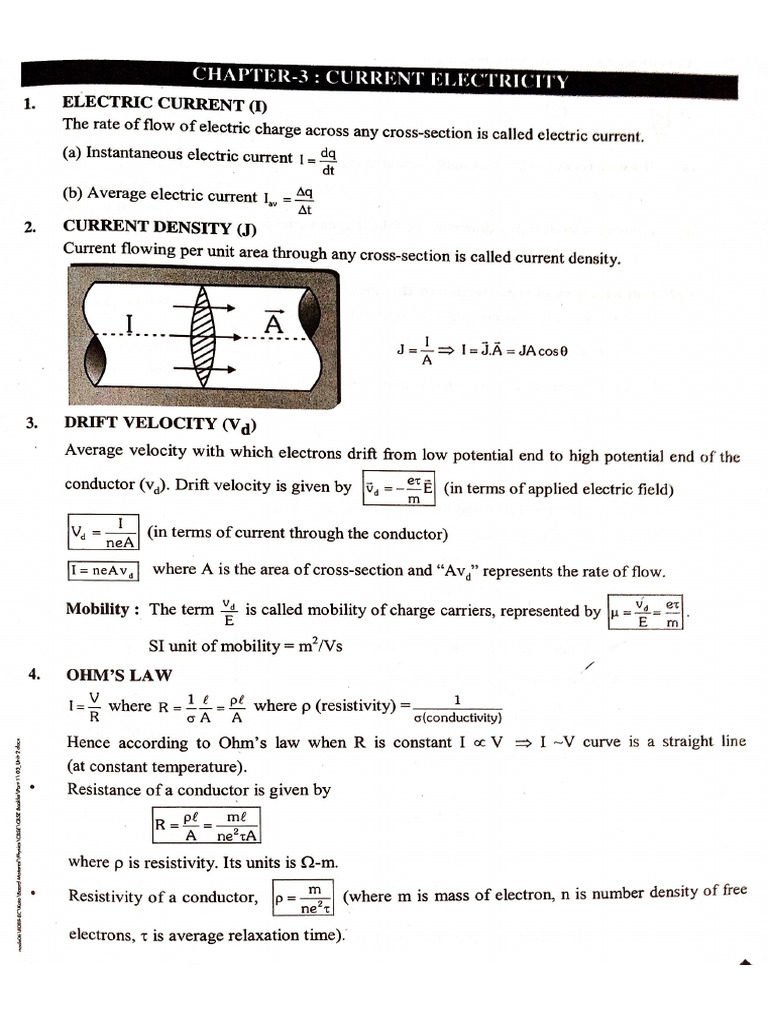 Ch3 Electricty | PDF