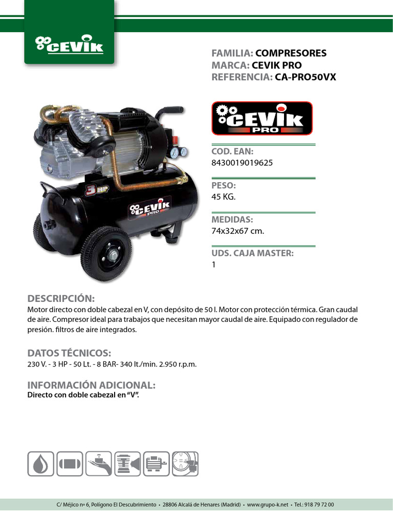 Cevik Pro 50 VX Despiece | PDF