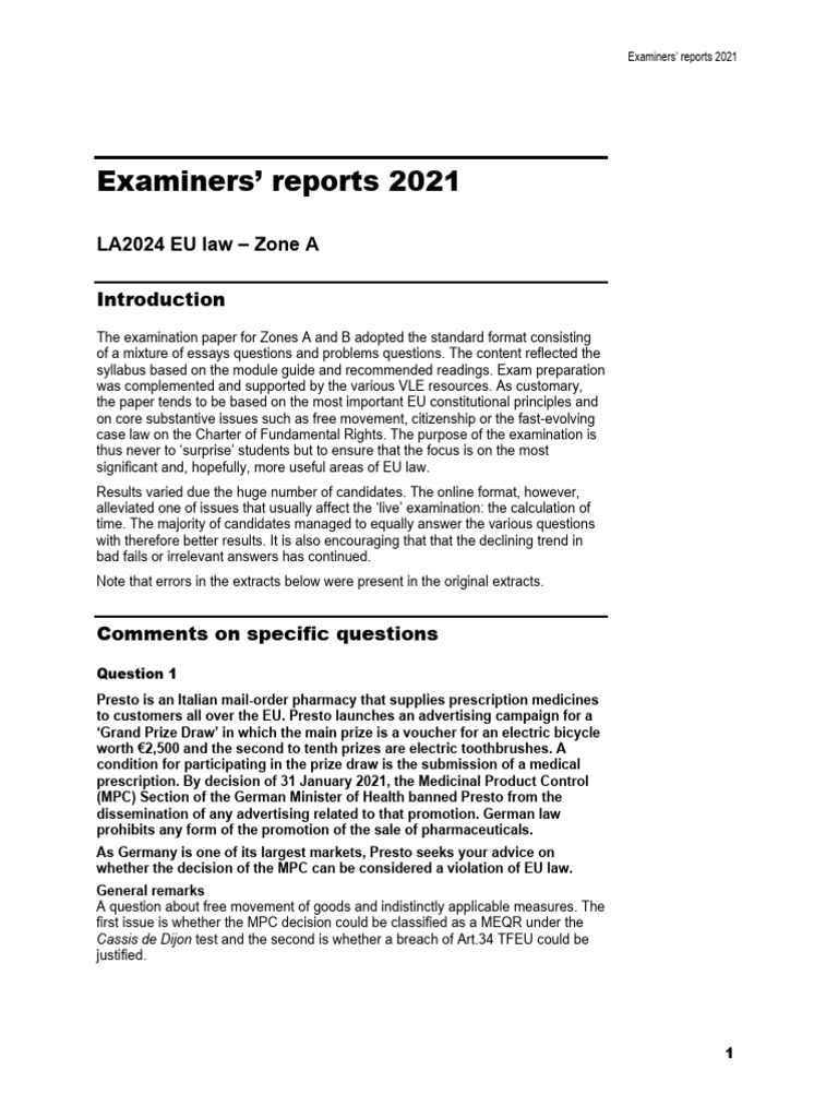 Eu Report 2021 A | PDF