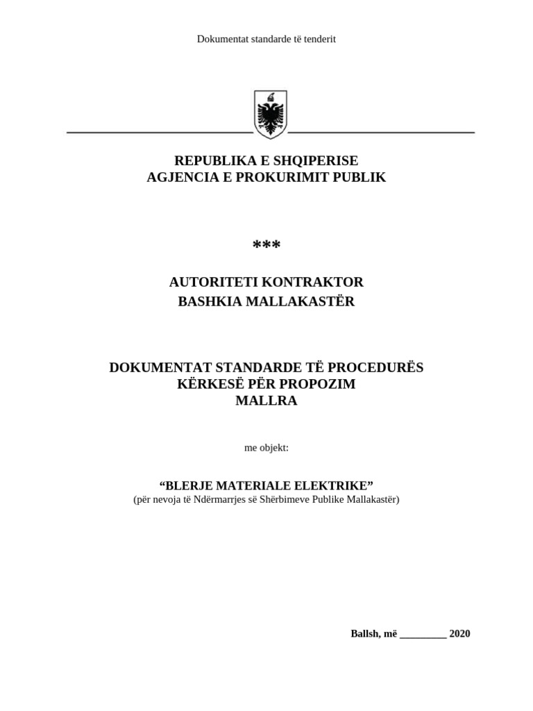 DST Blerje Materiale Elektrike | PDF