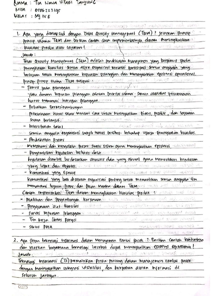 Jawaban Uas Tia Nava Utari | PDF