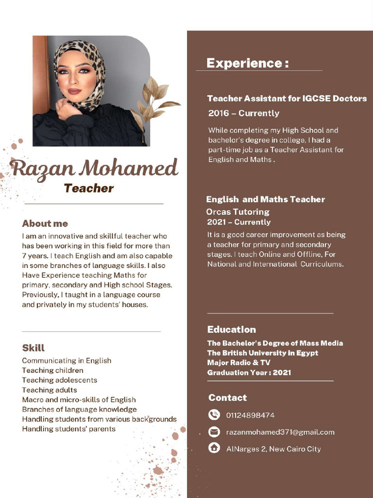 Razan's Resume | PDF