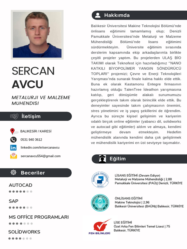 Sercan: Hakkımda | PDF