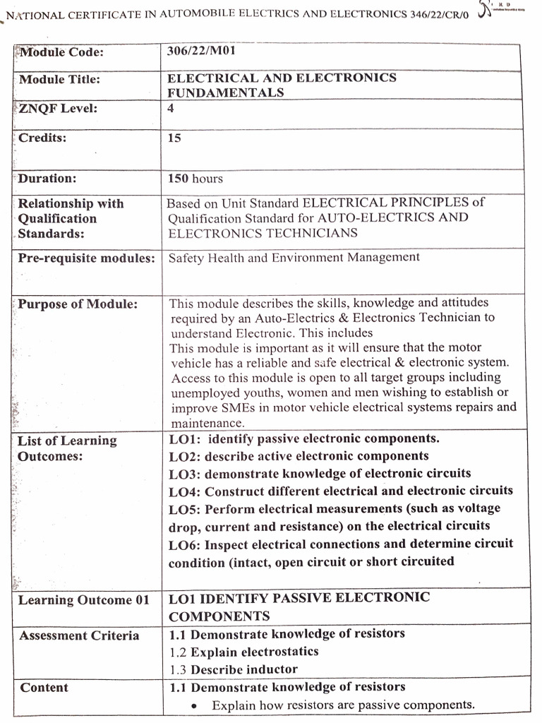 Elect Fundamentals C | PDF