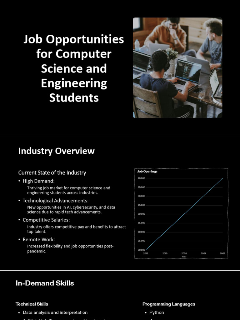 Job Opportunities For Computer Science and Engineering Students | PDF | Computers
