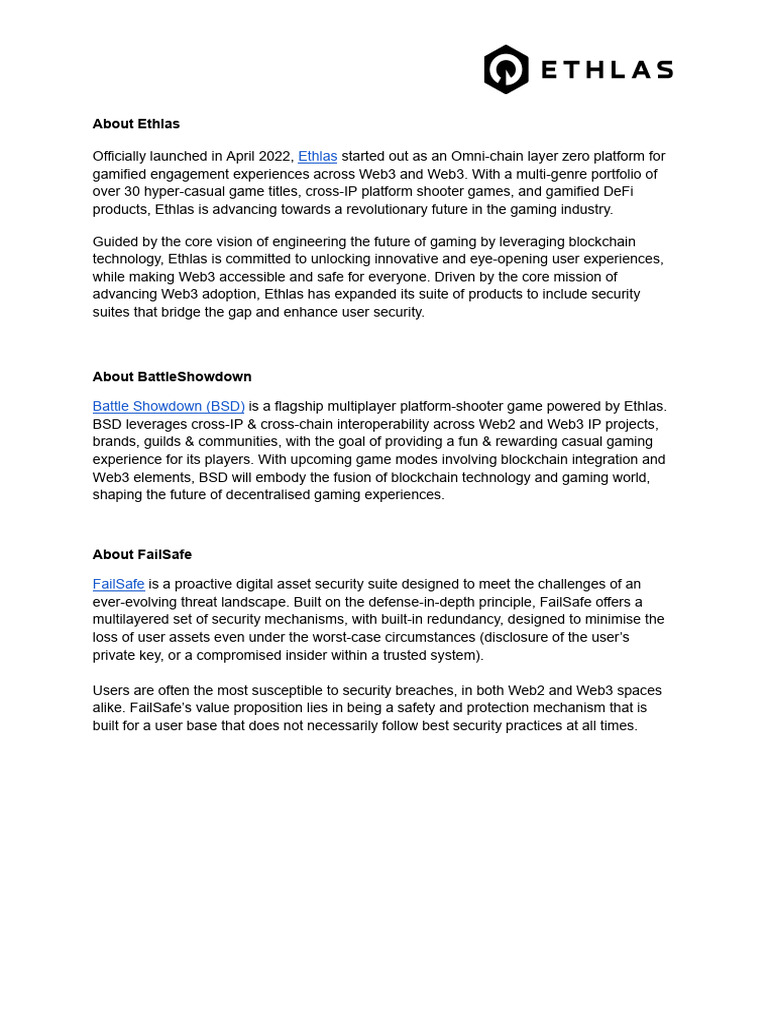 Ethlas Booklet | PDF