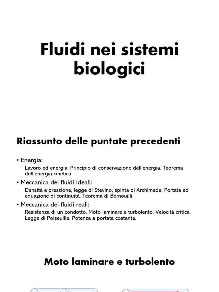 Fluidi Nei Sistemi Biologici | PDF