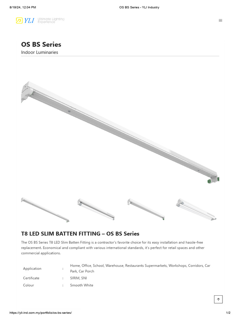 OS BS Series - YLI Industry | PDF