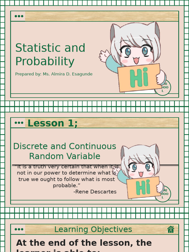 Lesson 1. Exploring Random Variables | PDF