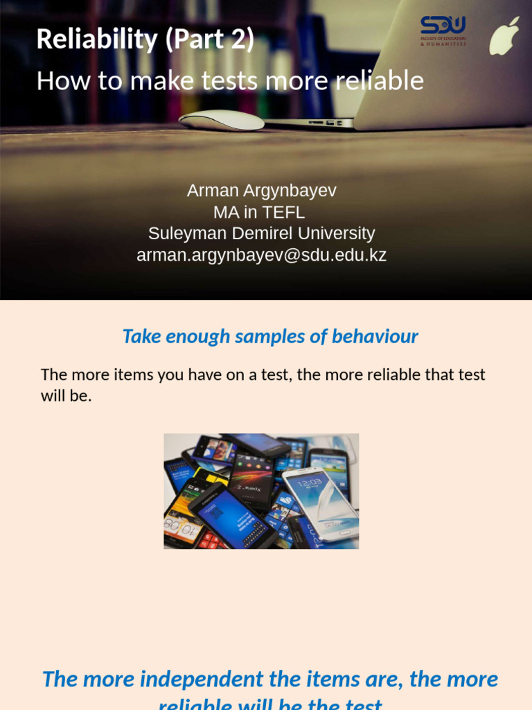 Reliability (Part 2) | PDF