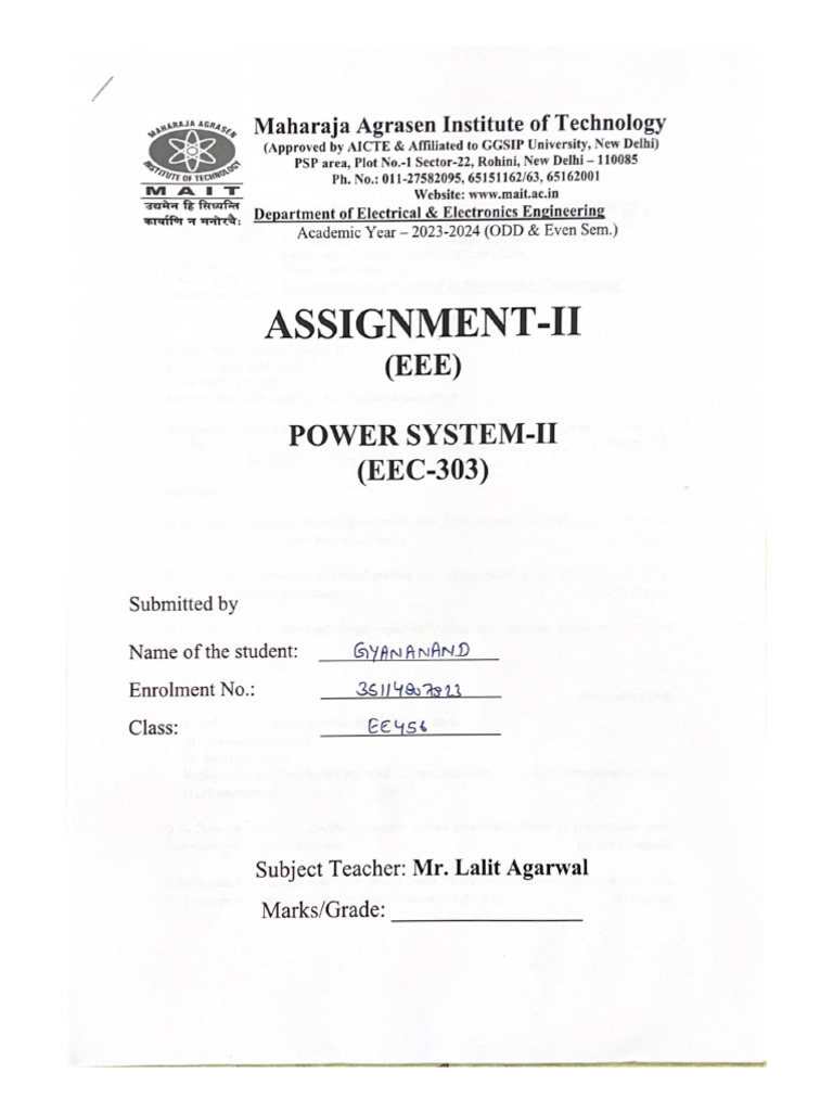 MAIT Assignment | PDF