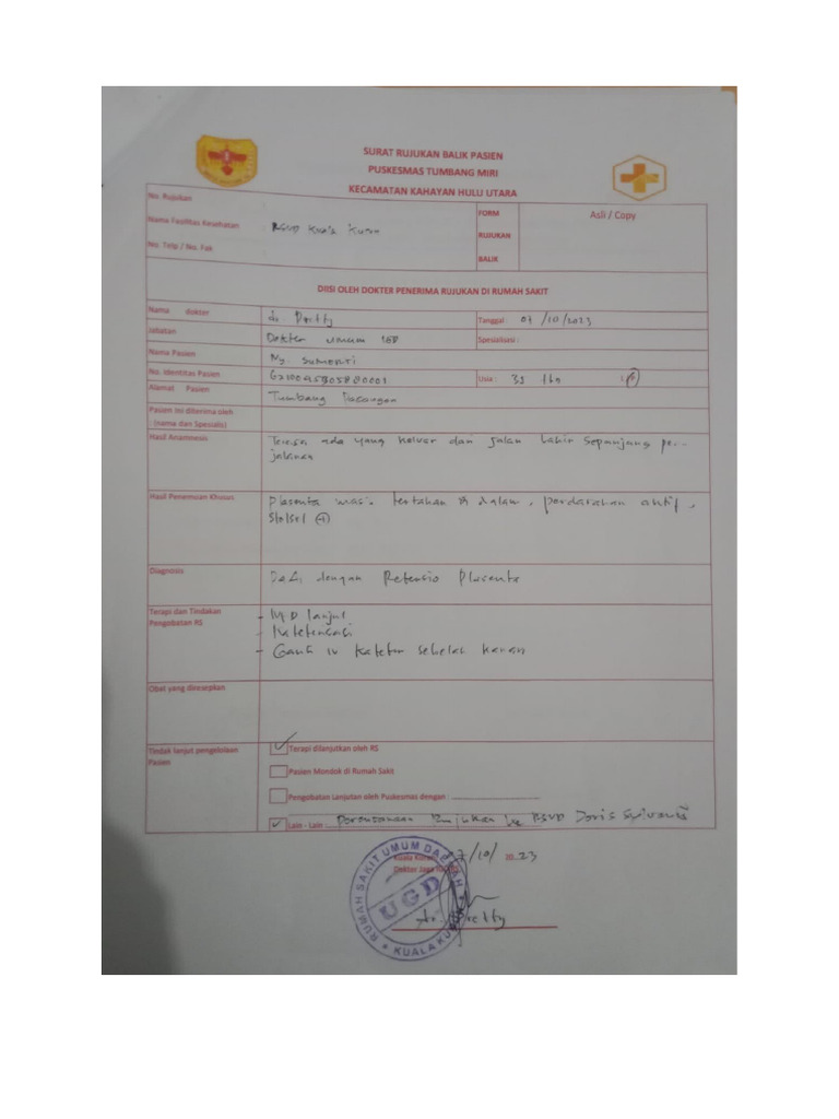 Contoh Rujuk Balik Pdf