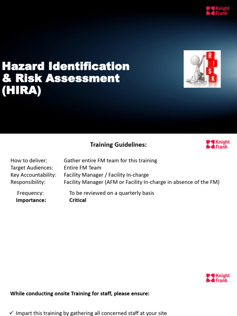 HIRA Site Training Content | PDF