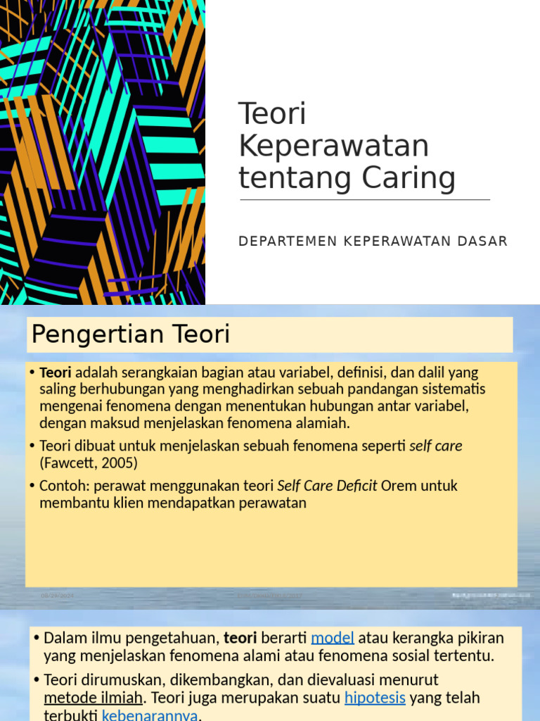 Bagi Teori Keperawatan Tentang Caring | PDF