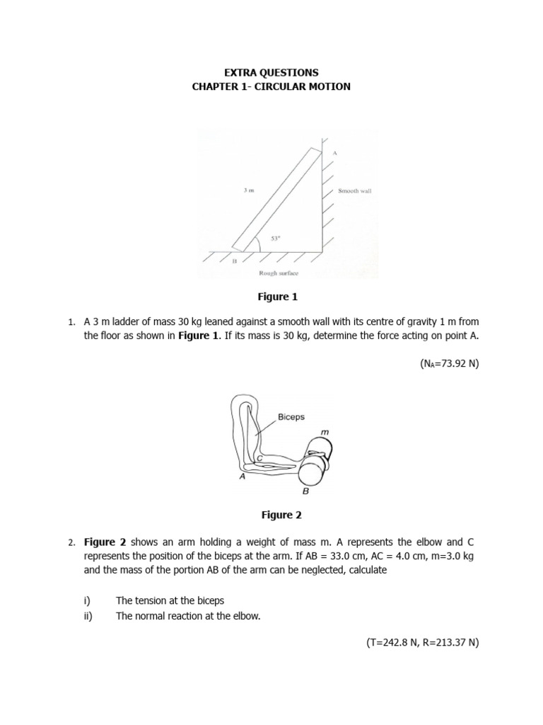 Extra Questions Circular Motion | PDF