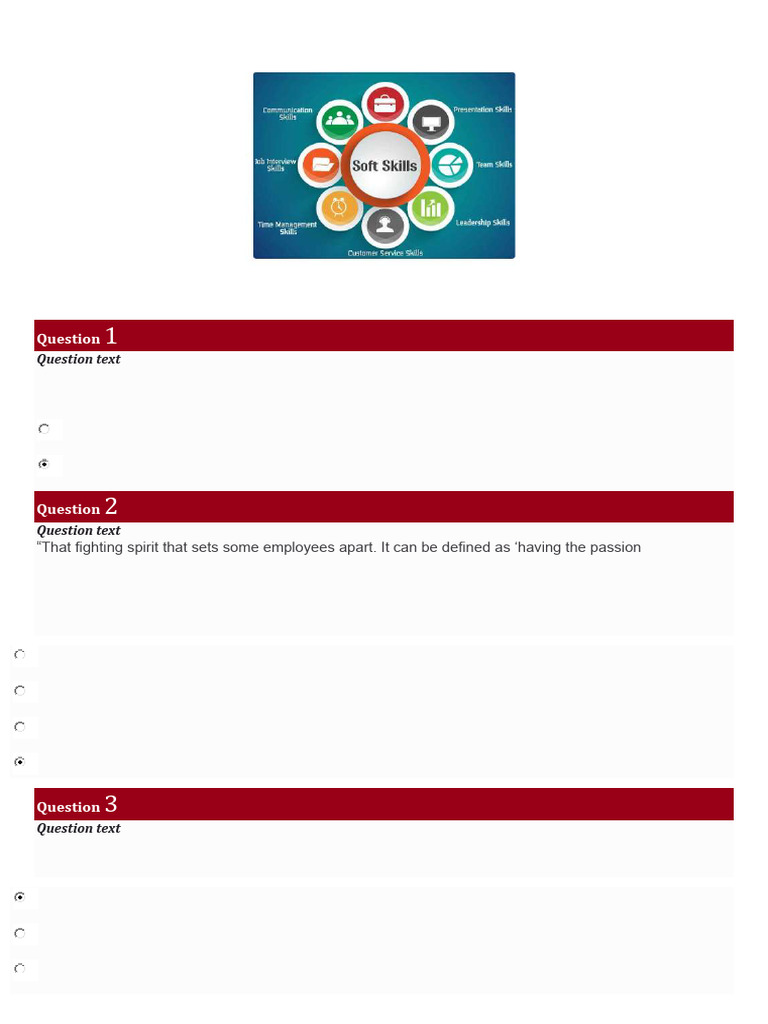KUNCI JAWABAN SISTAPRAJA 2024 - Pelatihan Future Soft Skills Batch 2 Tahun 2024 | PDF