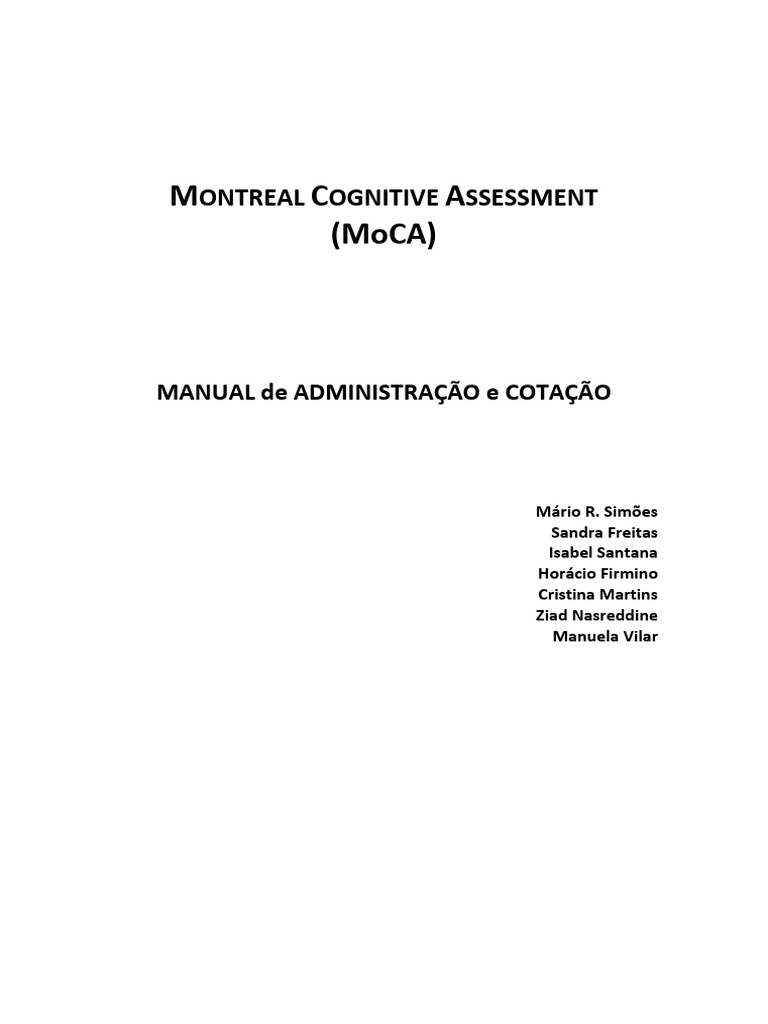 Manual MoCA | PDF