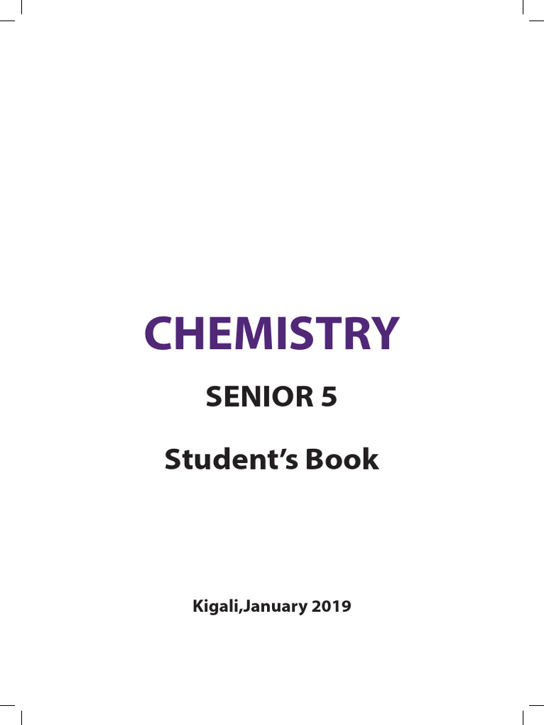 Chemistry S5 SB | PDF