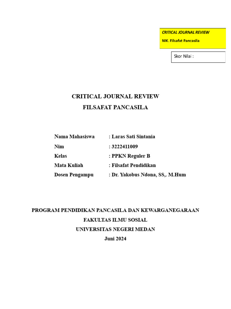 CJR FILSAFAT PANCASILA | PDF