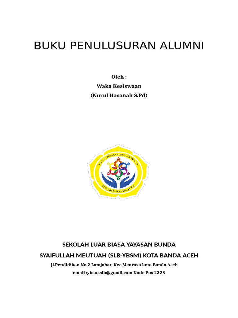 Cover Buku Data Alumni | PDF