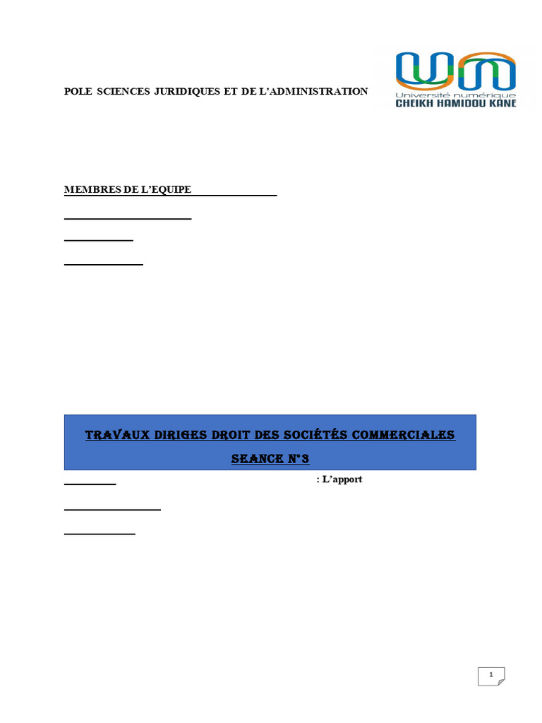 Séance N°3 L'apport en Industrie | PDF