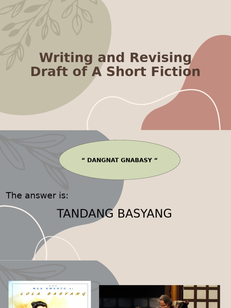 Writing and Revising Draft of A Short Fiction | PDF