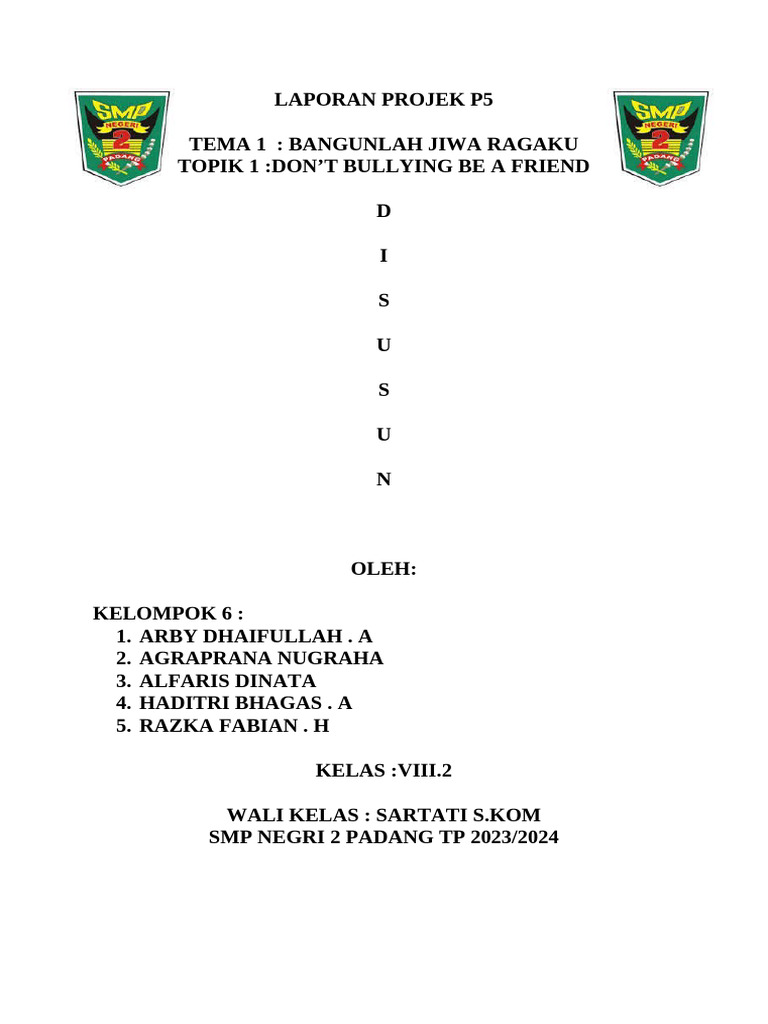 Laporan Projek P5 | PDF