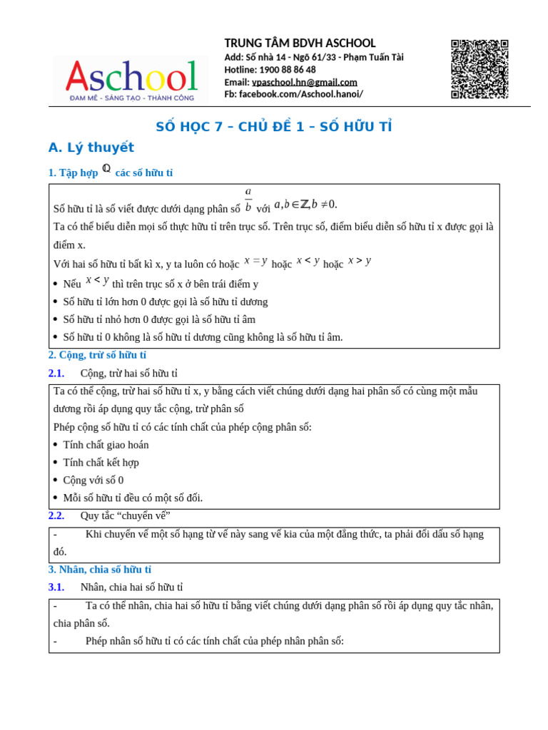 Toan7 - SH1 - So Huu Ti | PDF